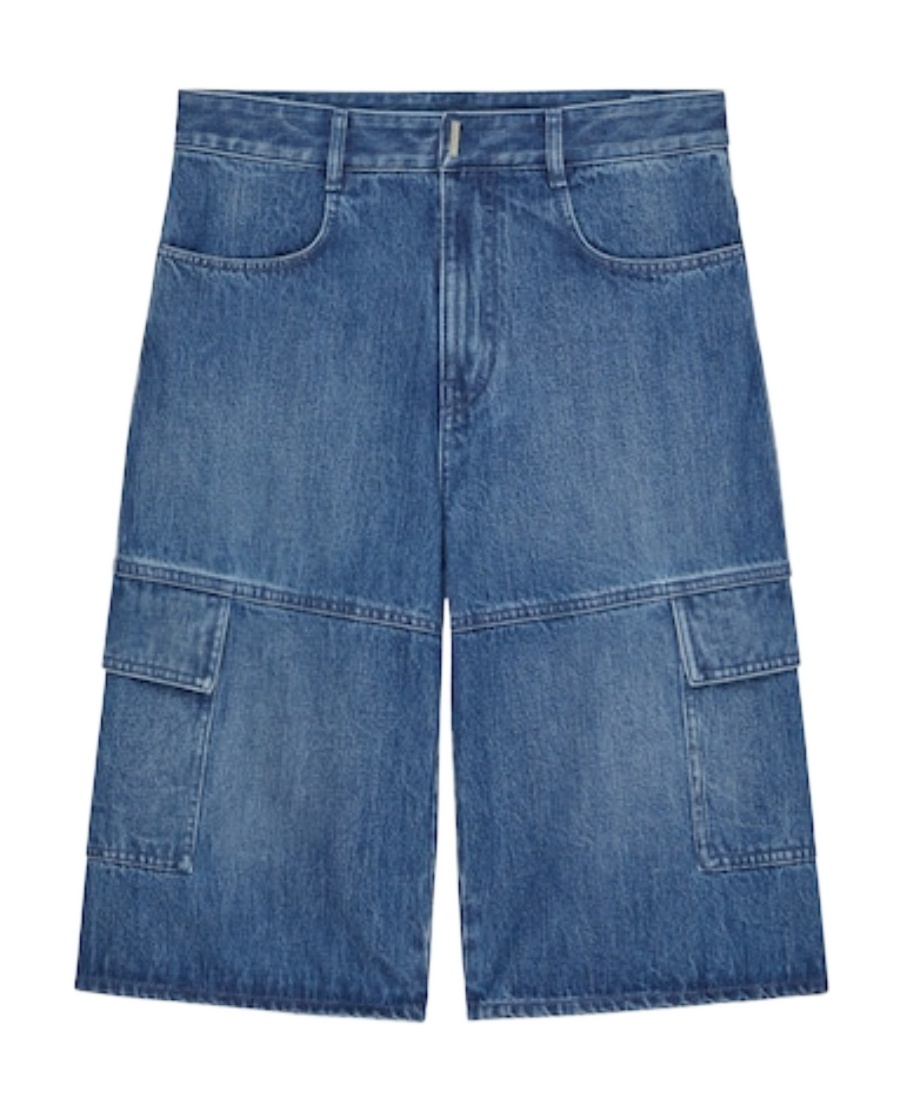 GIVENCHY Givenchy Multicutted Denim Cargo Shorts